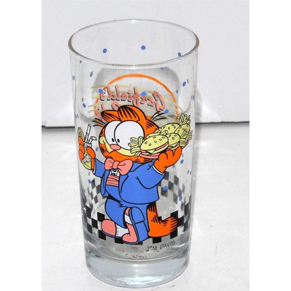 Garfield | Dining | Garfields Cafe Drinking Glass Htf 978 Jim Davis Exc ...